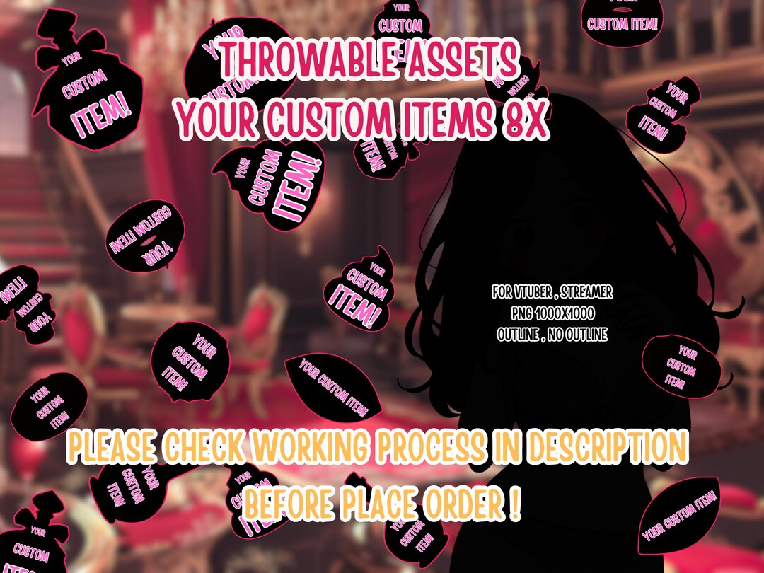 Throwable Assets Your Custom Items 8x,2d Digital Assets,stream ...