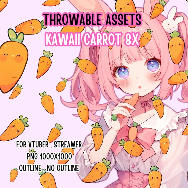 Carrot Vtuber - Etsy