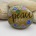 Peace Painted Rock, Hand Painted Rock, Gift for Encouragement, Gift for ...