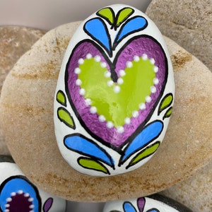 Heart Rocks, Assorted Heart Rocks, Painted Rocks, Valentine's Day Rocks ...