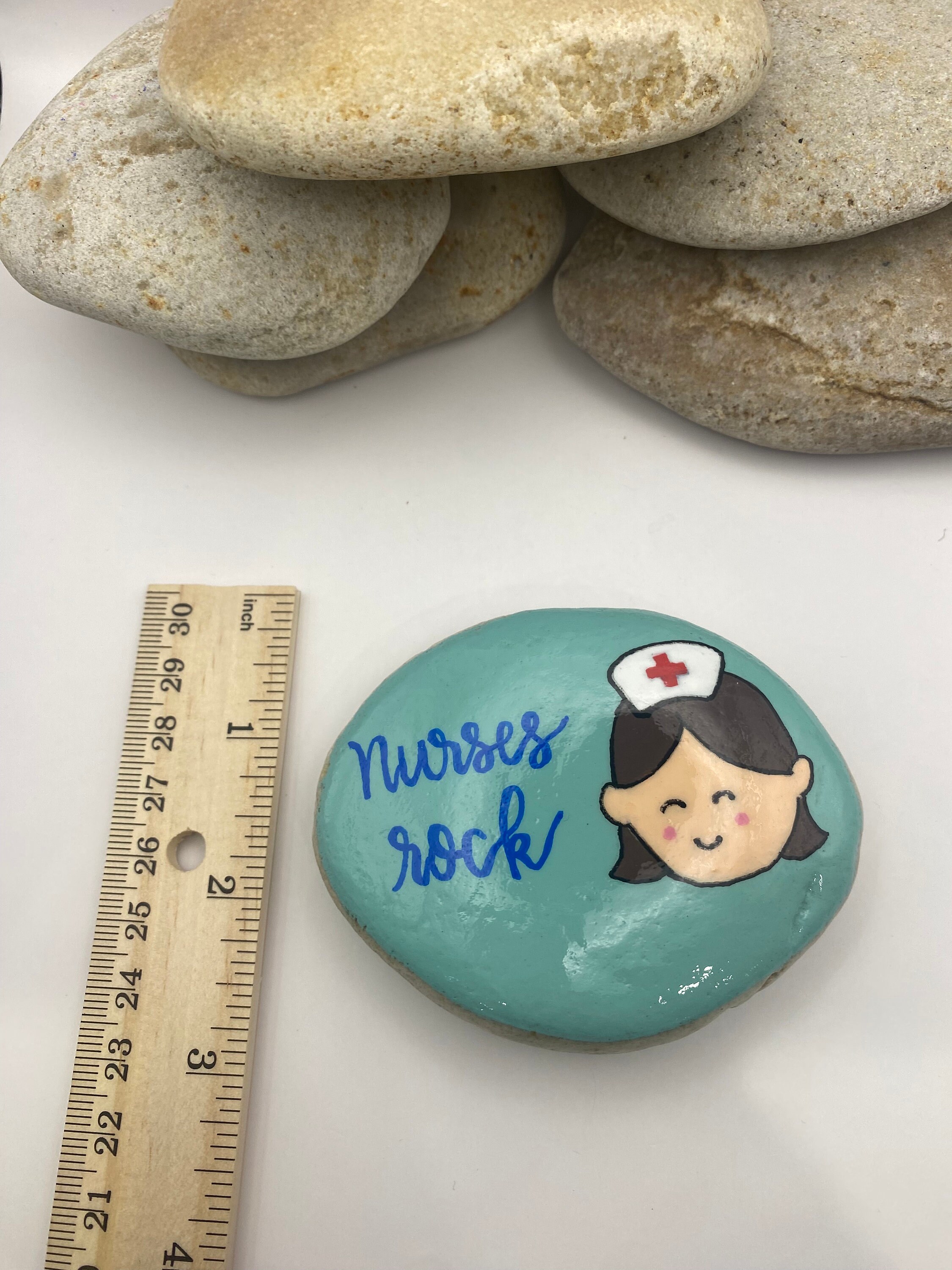 Nurses Rock Painted Rock, Doctors Rock Painted Rock, Nurse Appreciation ...