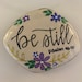 Be Still Painted Rock, Bible Rock, Bible Verse Rocks, Be Still, Bible ...