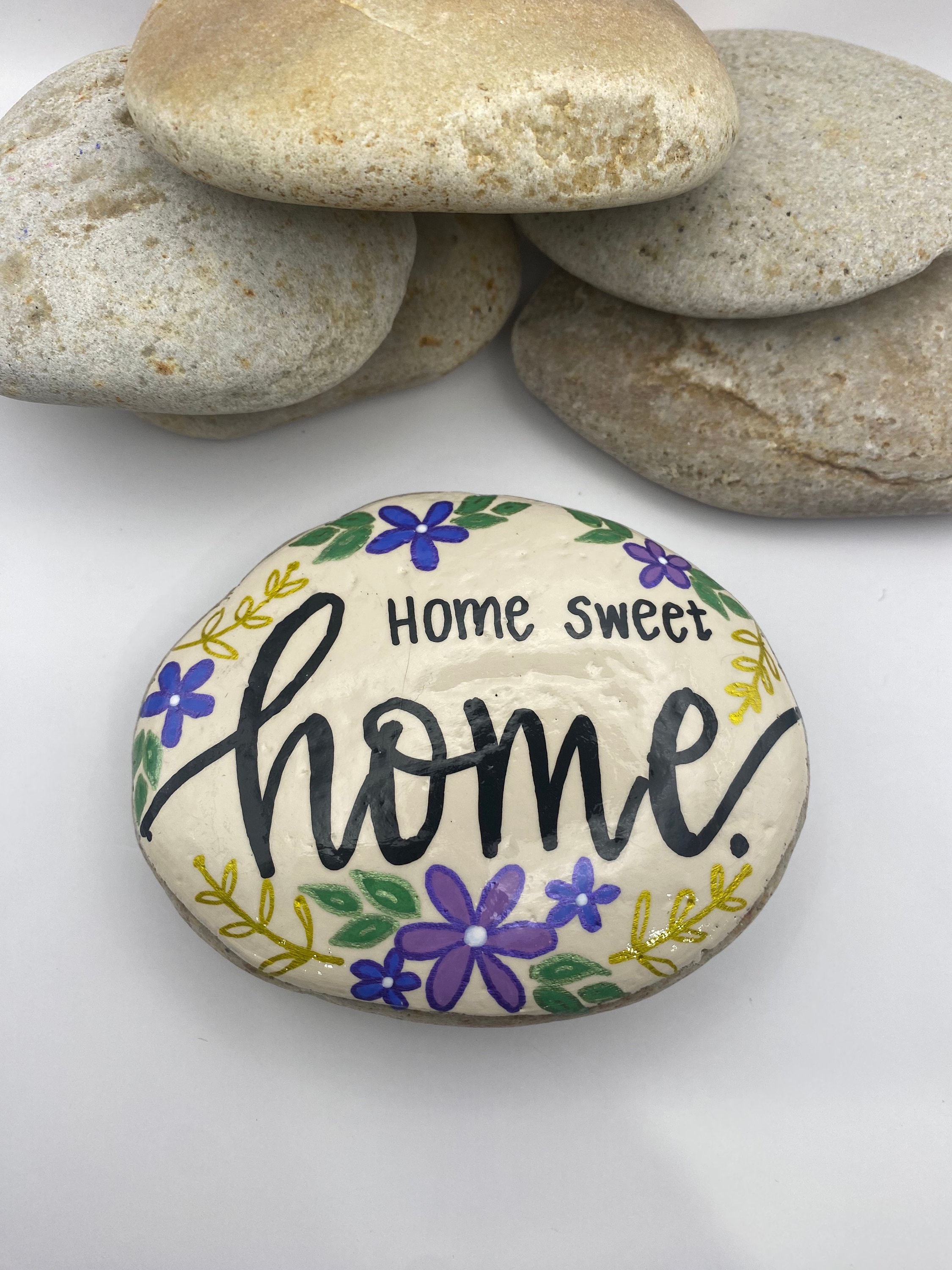 Home Sweet Home Painted Rock, Welcome Home Rock, Welcome to Our Home ...