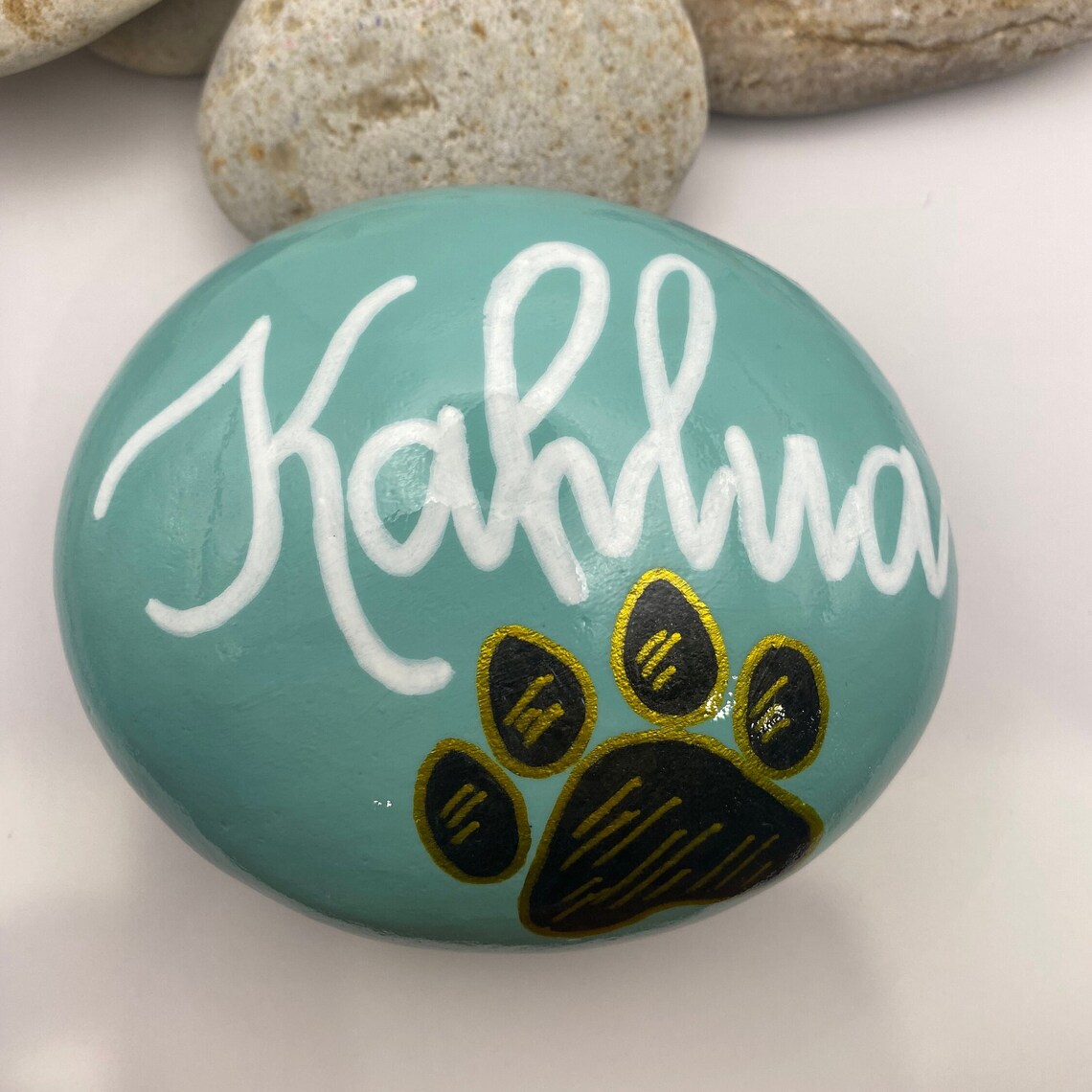 Pet Name Painted Rock, Pet Memorial Rock, Pet Name Gift, Pet Loss Rock ...