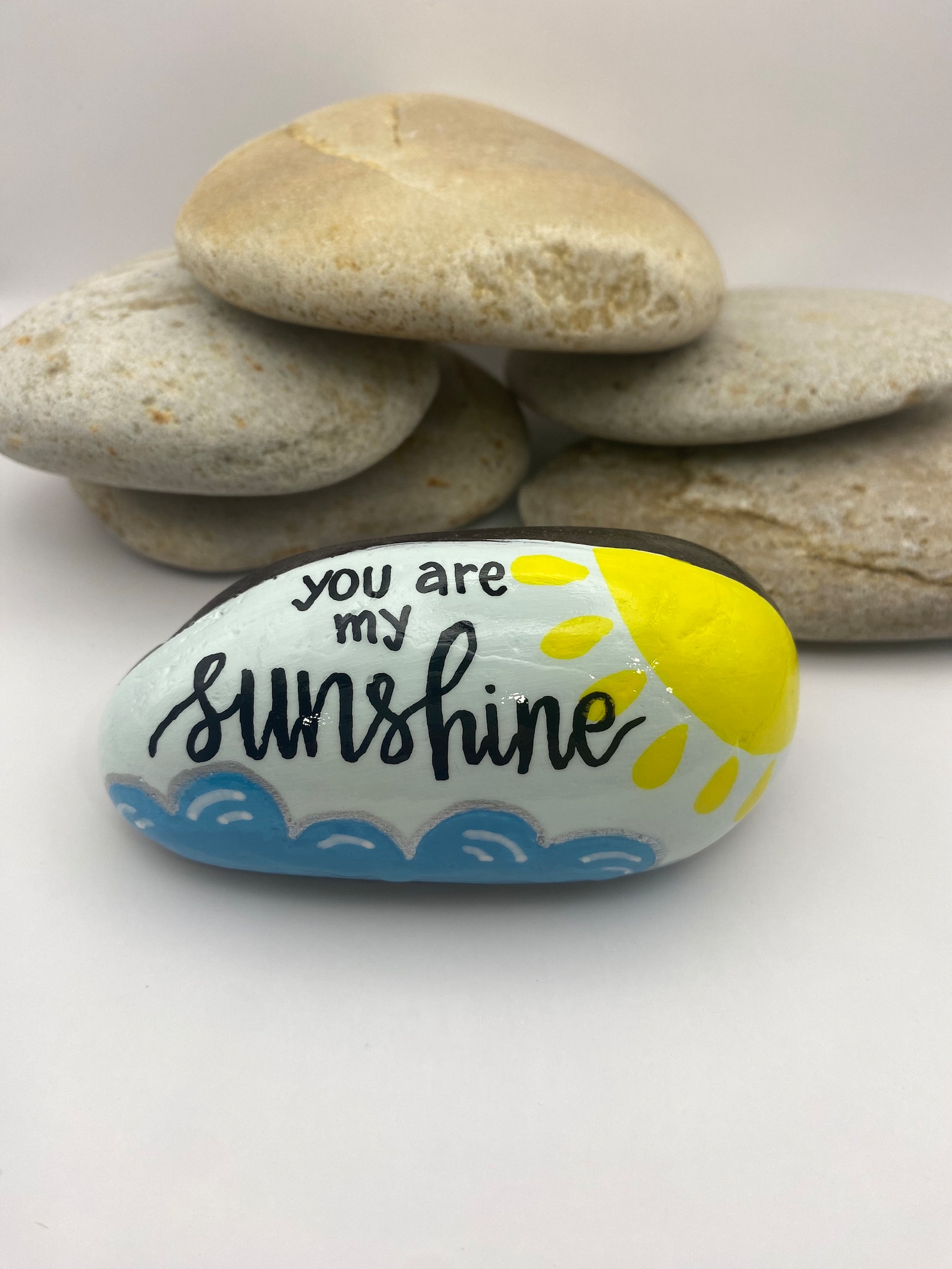 You Are My Sunshine Painted Rock, Sunshine Rock, You Are My Sunshine - Etsy