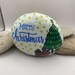 Merry Christmas Painted Rock, Christmas Decor Rock, Porch Rock, Hand ...