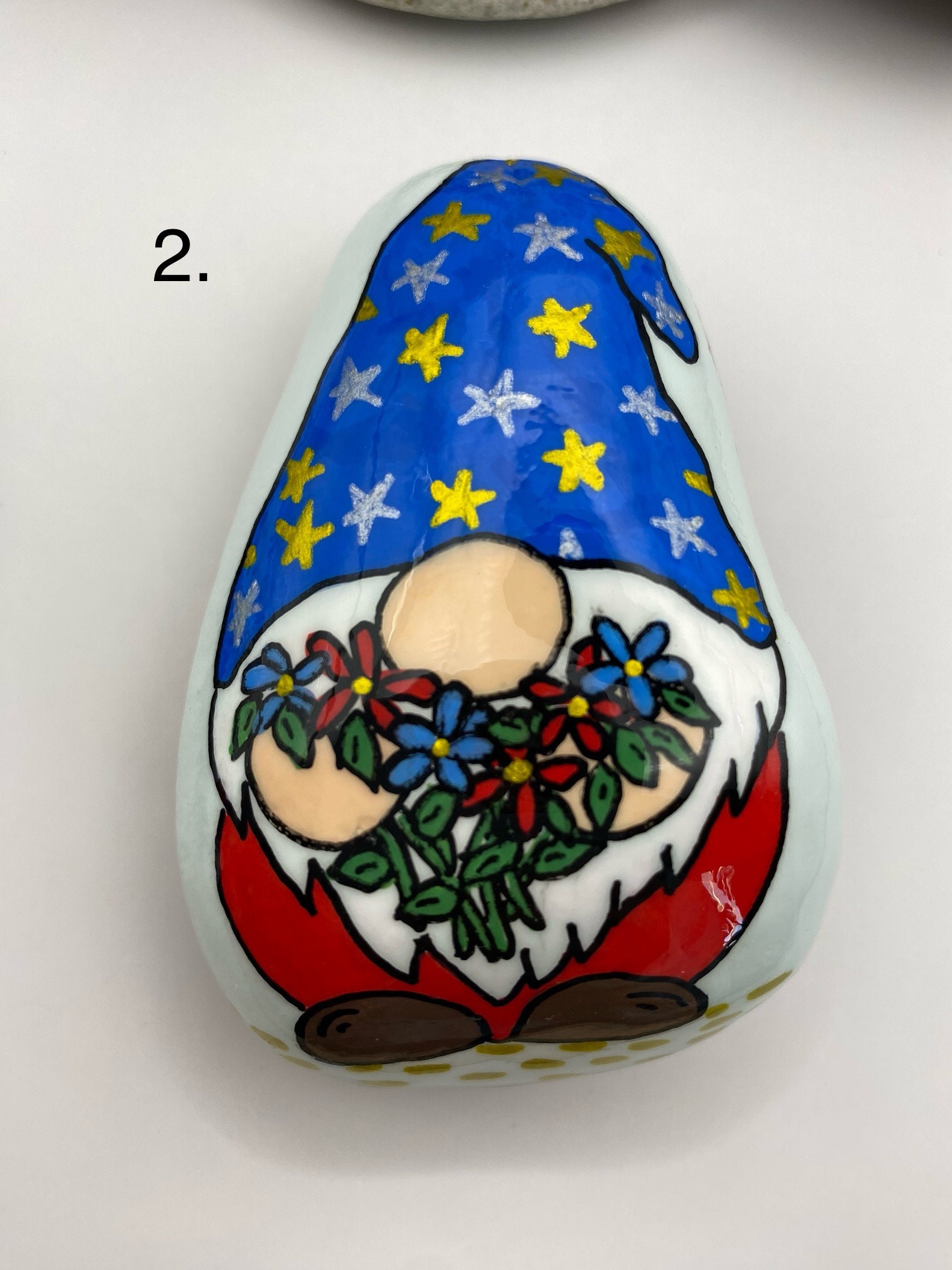 Gnome Painted Rocks, Fourth of July Gnomes, God Bless America Gnome ...