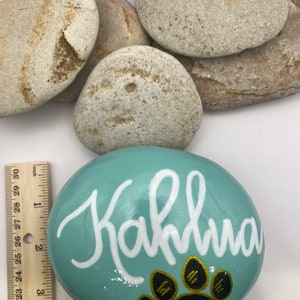 Pet Name Painted Rock, Pet Memorial Rock, Pet Name Gift, Pet Loss Rock ...