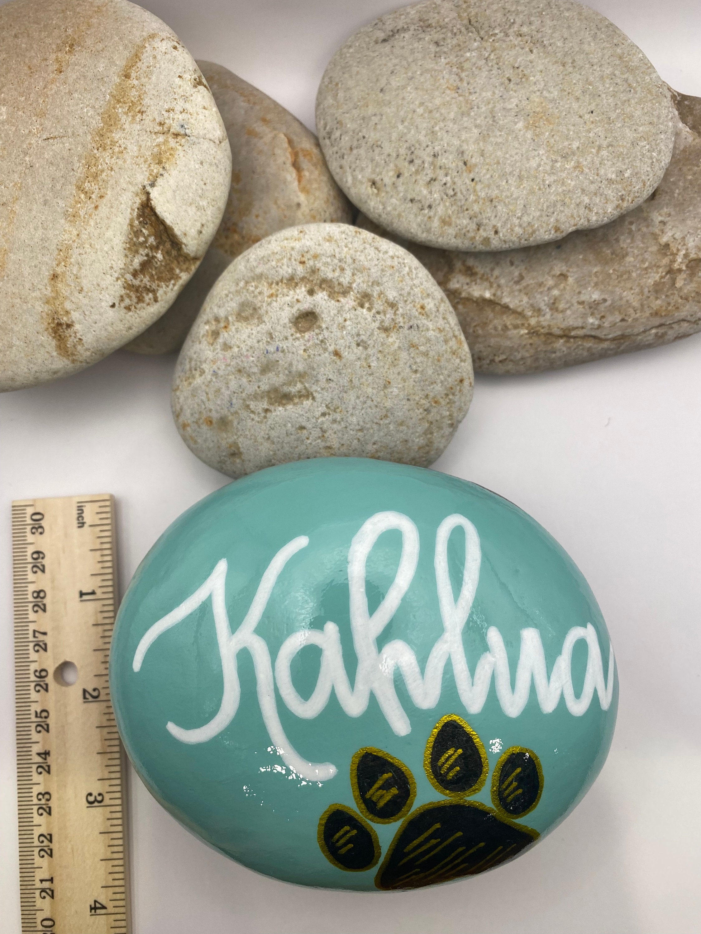 Pet Name Painted Rock, Pet Memorial Rock, Pet Name Gift, Pet Loss Rock ...