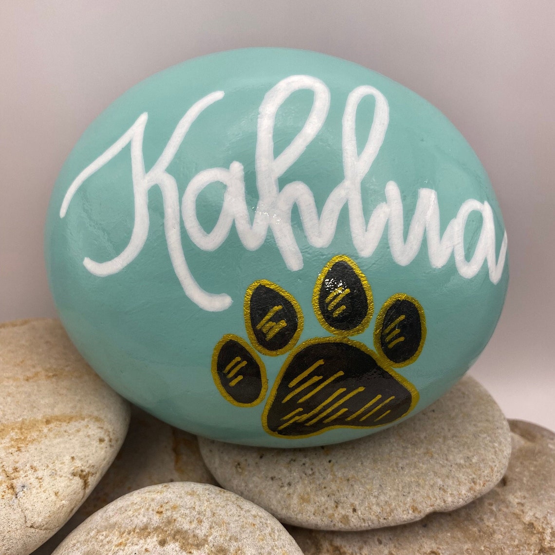 Pet Name Painted Rock, Pet Memorial Rock, Pet Name Gift, Pet Loss Rock ...