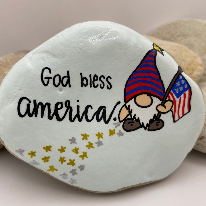Veteran Painted Rock - Etsy