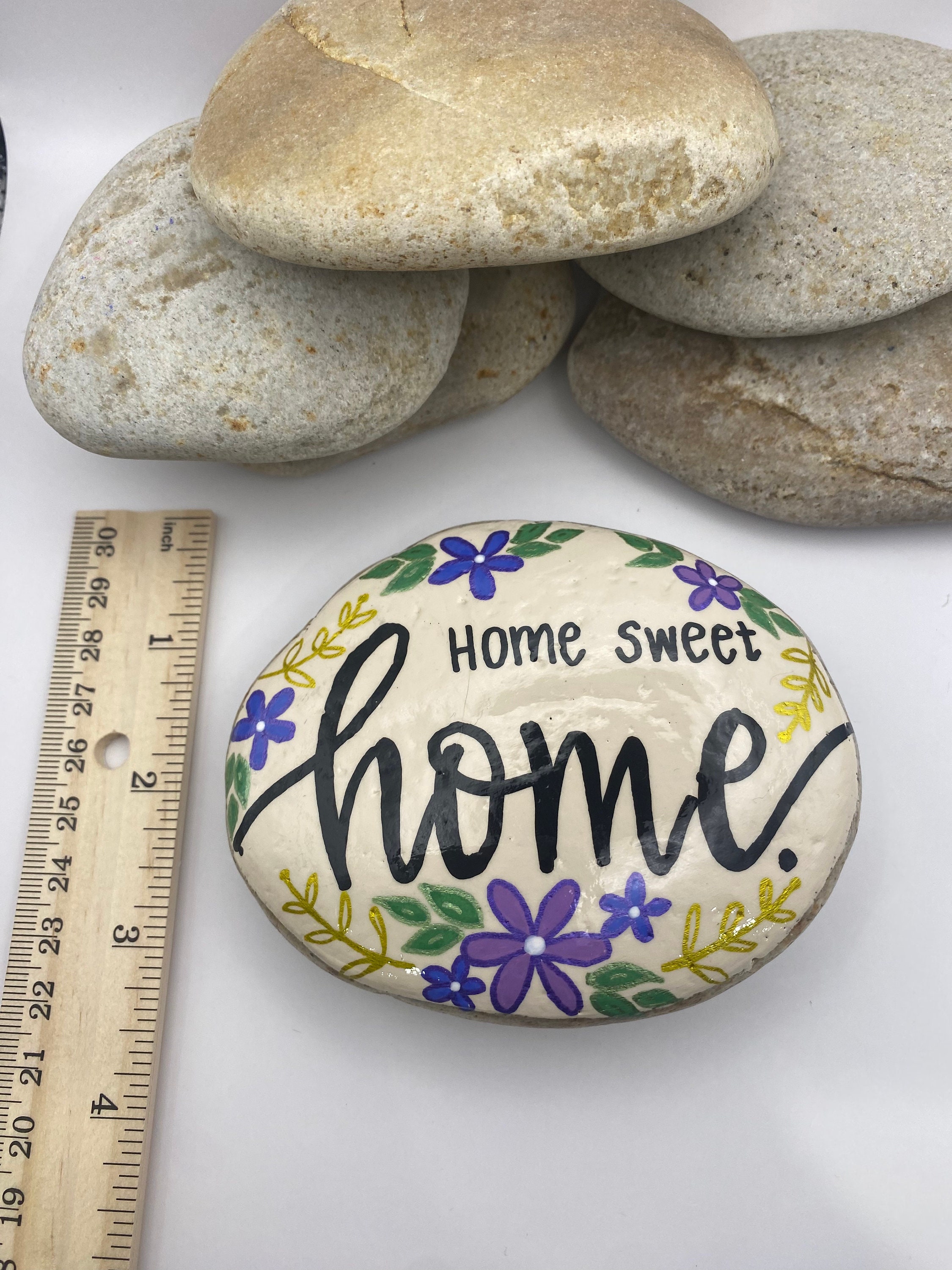 Home Sweet Home Painted Rock, Welcome Home Rock, Welcome to Our Home ...
