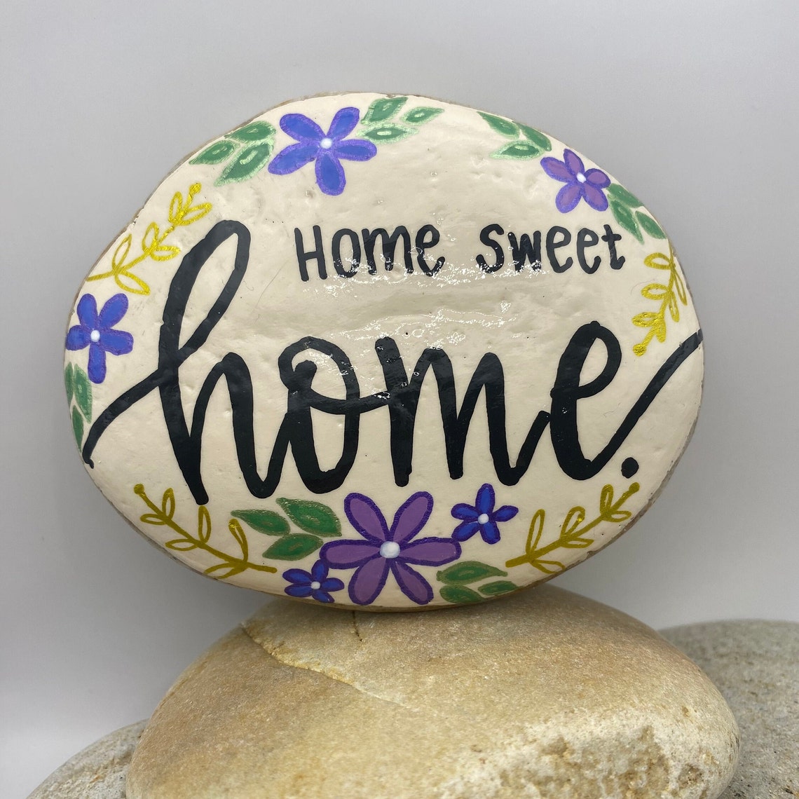 Home Sweet Home Painted Rock, Welcome Home Rock, Welcome to Our Home ...