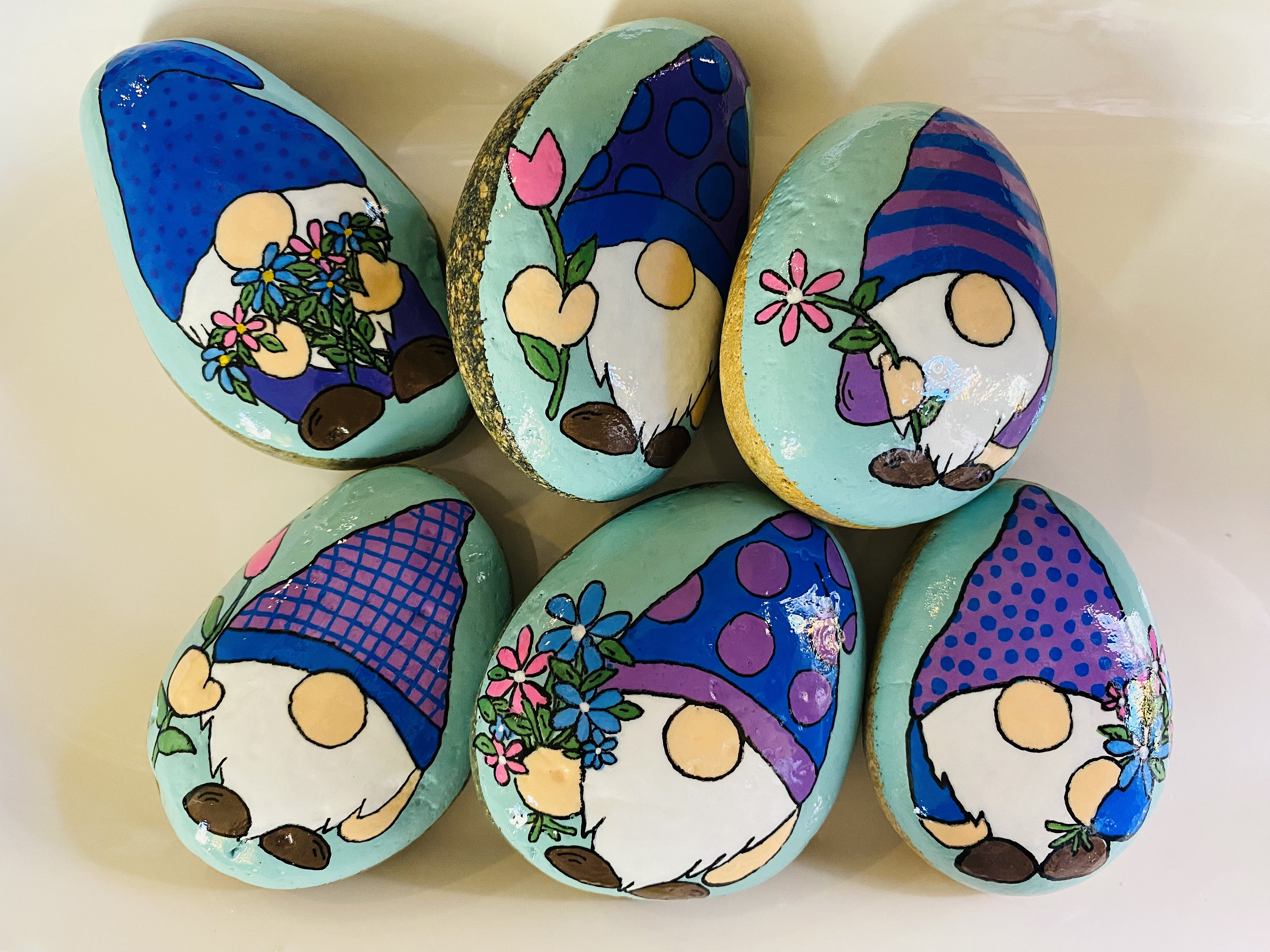 Gnome Painted Rocks, Garden Gnome Rocks, Gnome Rocks, Spring Painted ... Gnome Painted Rocks, Garden Gnome Rocks, Gnome Rocks, Spring Painted ...