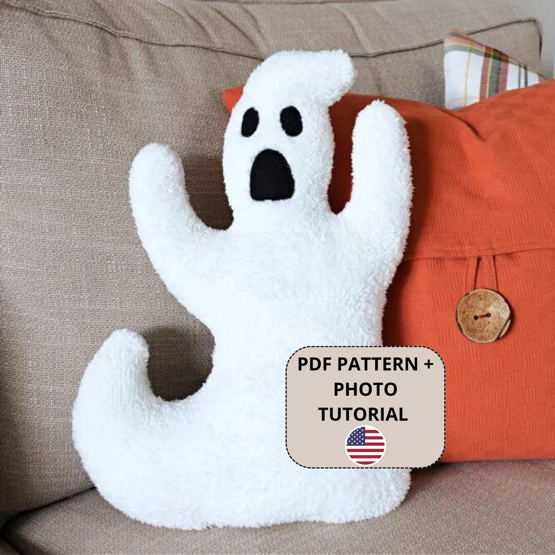 Ghost Pillow Sewing Pattern PDF Sewing Halloween Sherpa Ghost Dupe ...