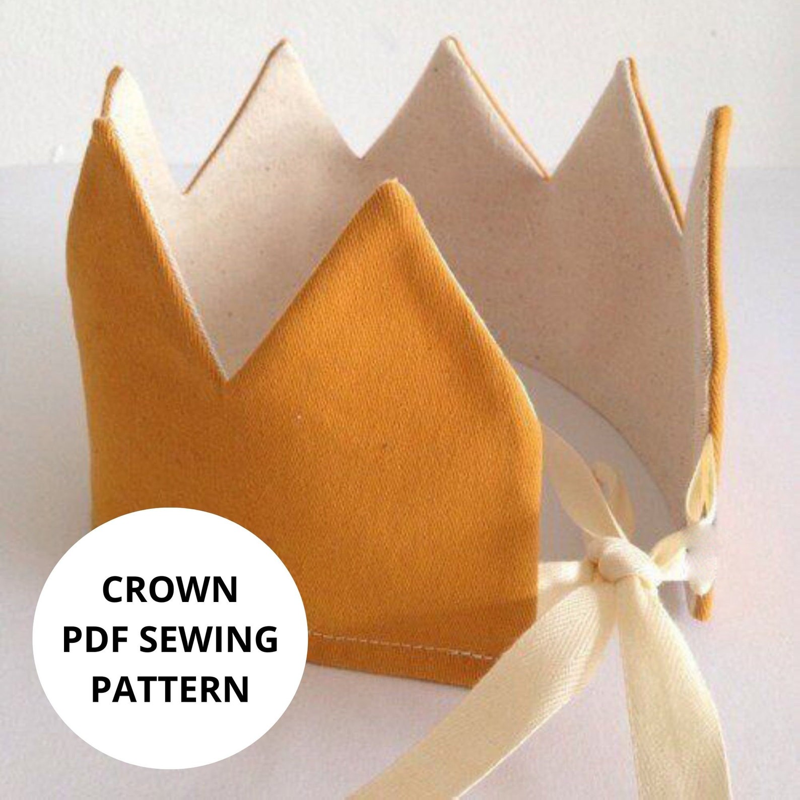 First Birthday Crown PDF Pattern, DIY Crown Sewing Pattern, PDF Pattern ...