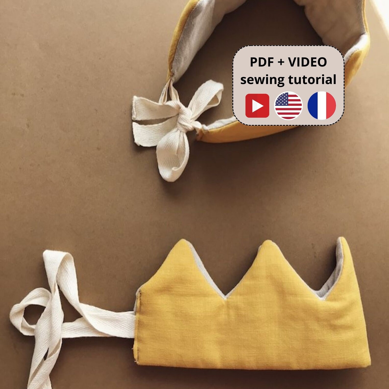 Birthday Crown PDF Pattern, Crown Sewing Pattern, DIY Crown, Pattern ...