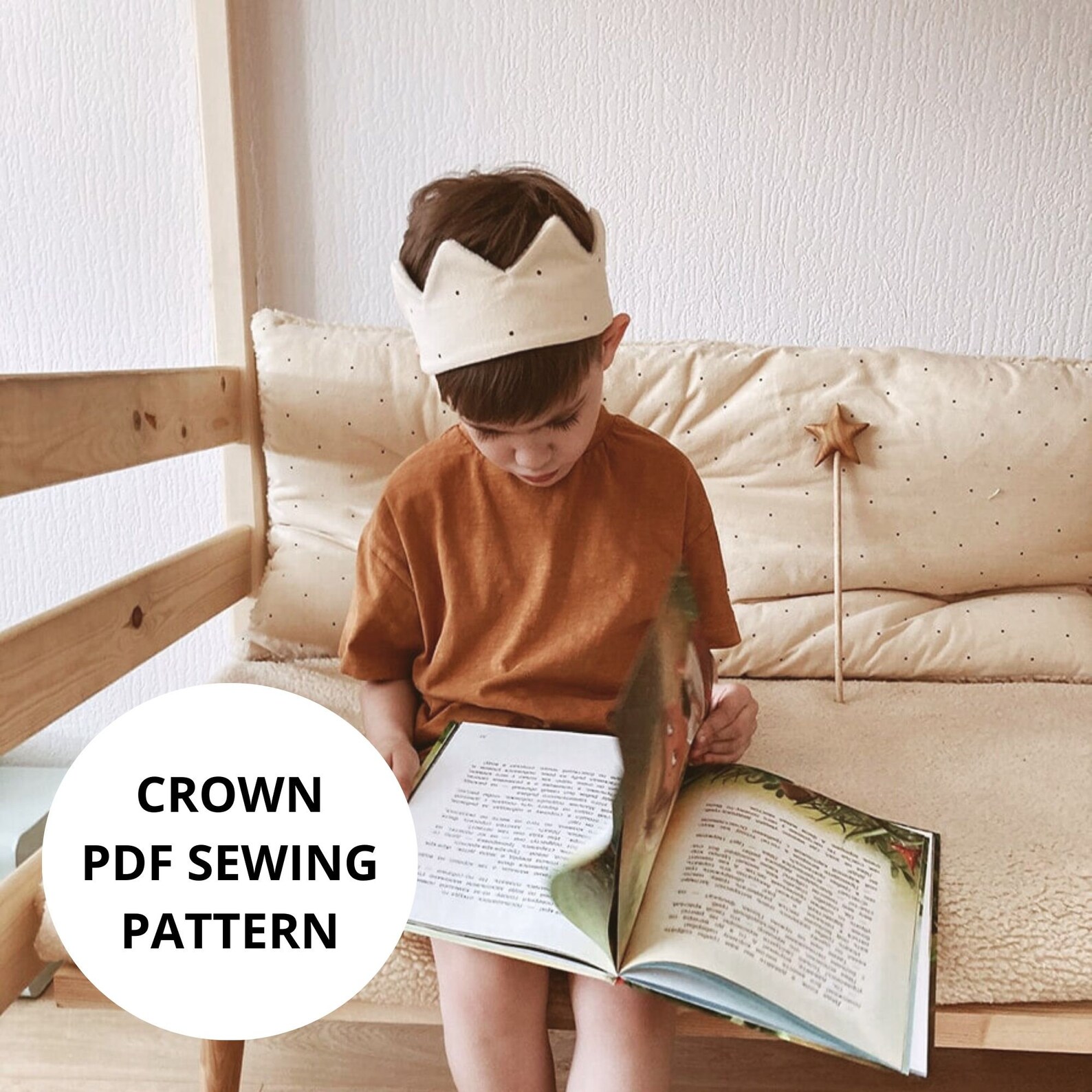 Birthday Crown PDF Pattern, Crown Sewing Pattern, DIY Crown, Pattern ...