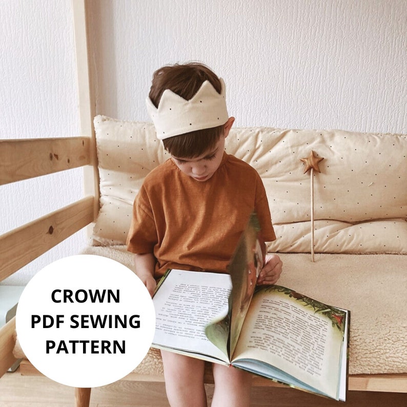 Birthday Crown PDF Pattern, Crown Sewing Pattern, DIY Crown, Pattern ...