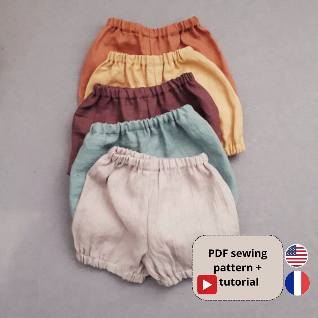 Baby Bloomers PDF Sewing Pattern With Video Tutorial , Instant Download ...