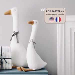 Goose Sewing Pattern, Goose Plush Sewing Pattern PDF Instant Download ...