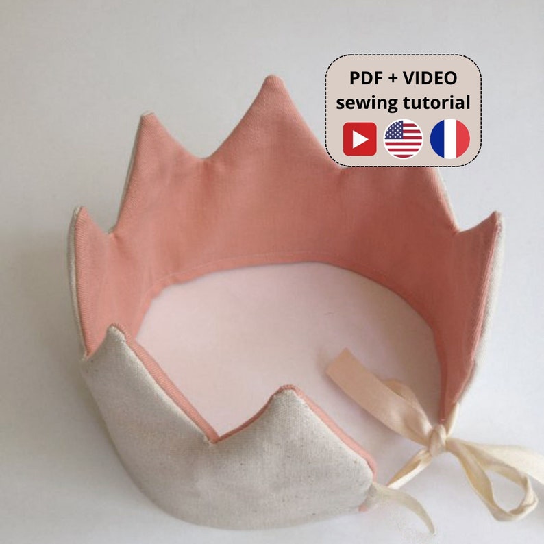 Birthday Crown PDF Pattern, Crown Sewing Pattern, DIY Crown, Pattern ...