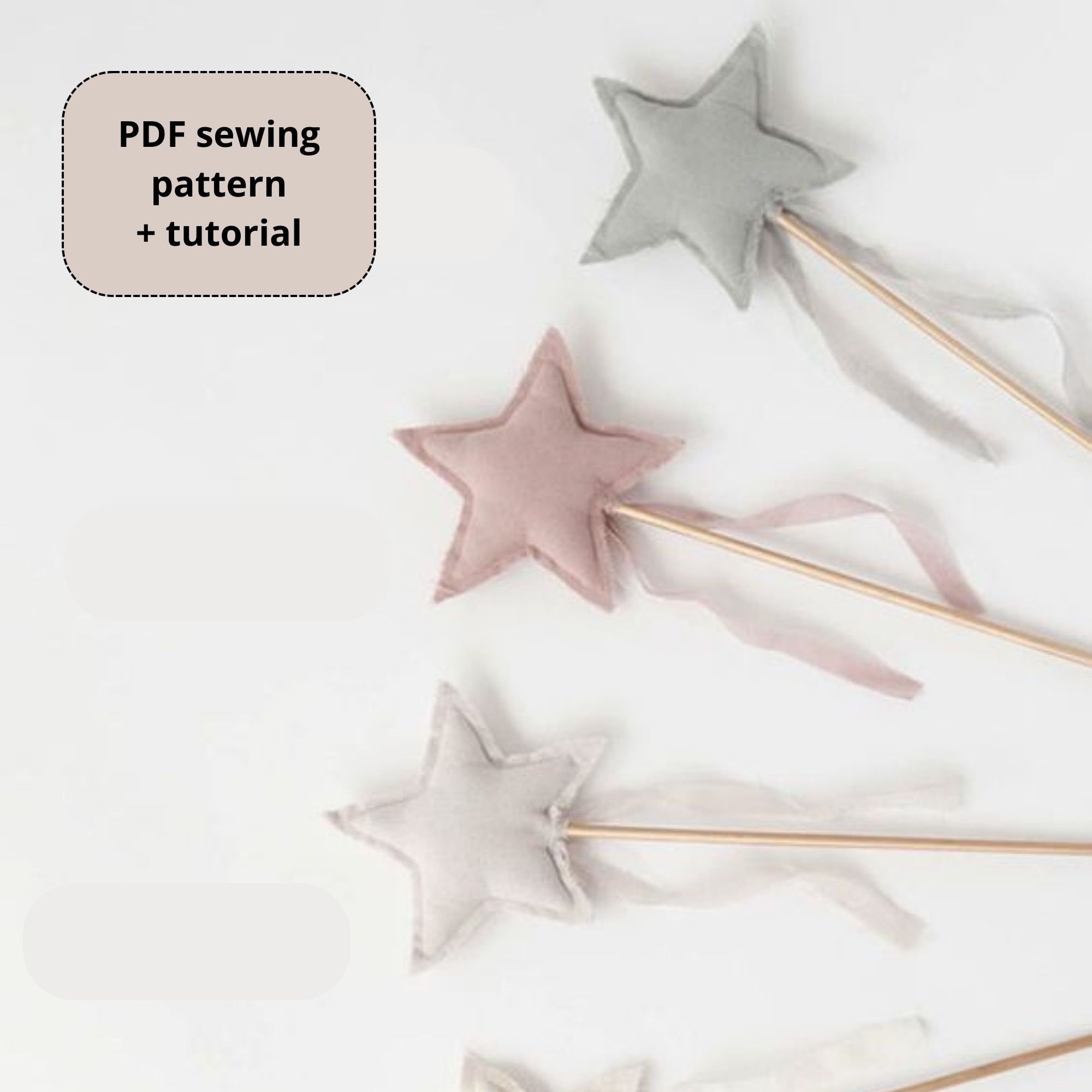 Magical DIY Star Wand Pattern Instant Download PDF Sewing Tutorial With ...