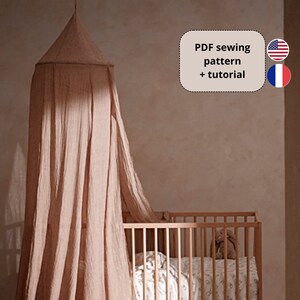 DIY Crib Canopy & Bed Canopy Sewing Pattern PDF Instant Download ...