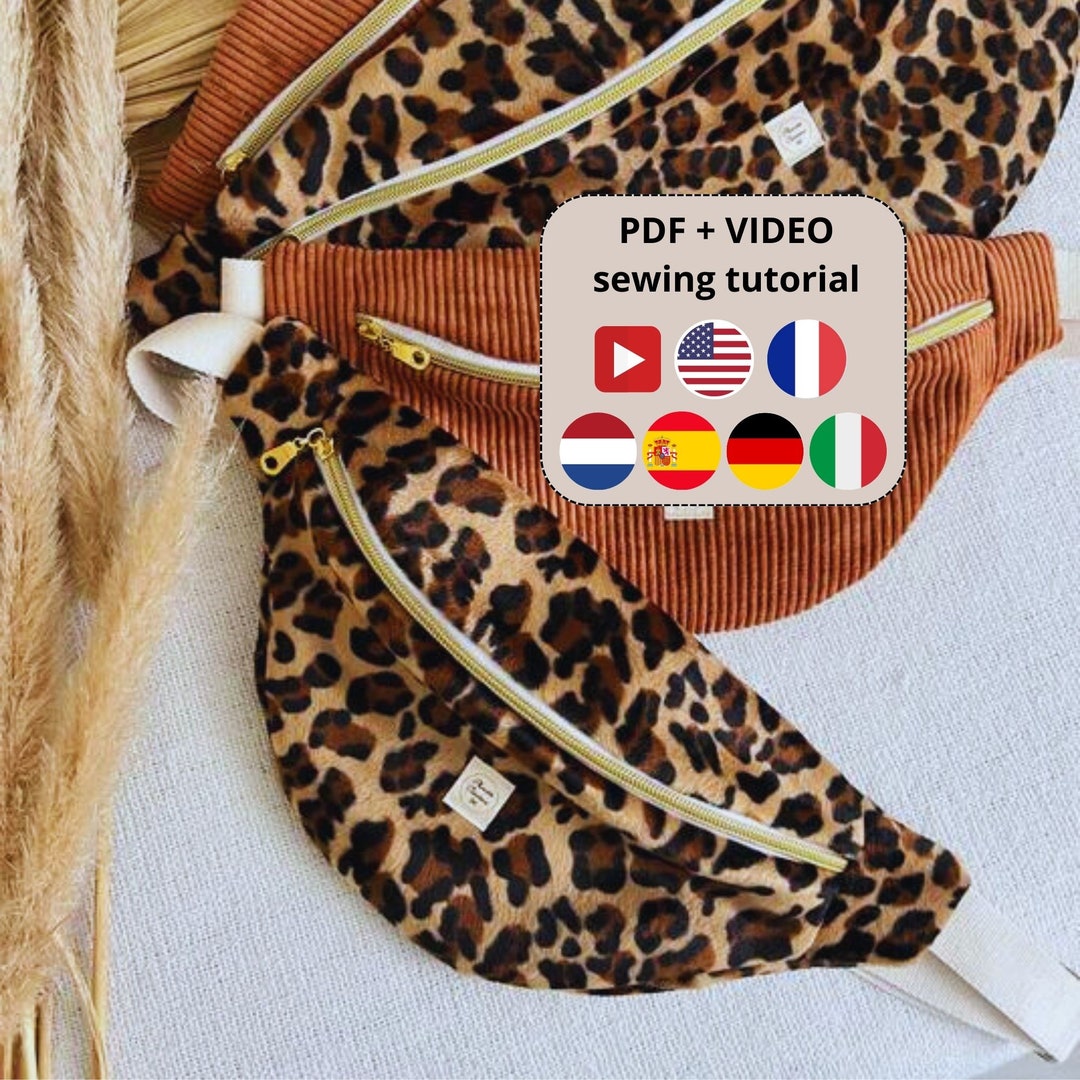 Bum Bag PDF Pattern, Fanny Pack Sewing Pattern, DIY Sling Pouch, PDF ...