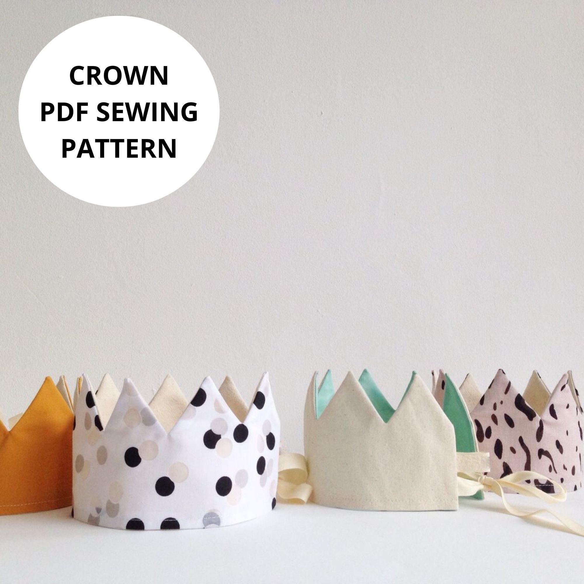 Birthday Crown PDF Pattern, Crown Sewing Pattern, DIY Crown, PDF ...