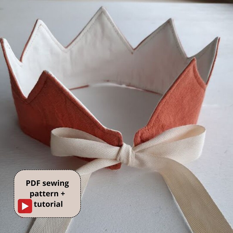 Birthday Crown PDF Pattern, Crown Sewing Pattern, DIY Crown, Pattern ...