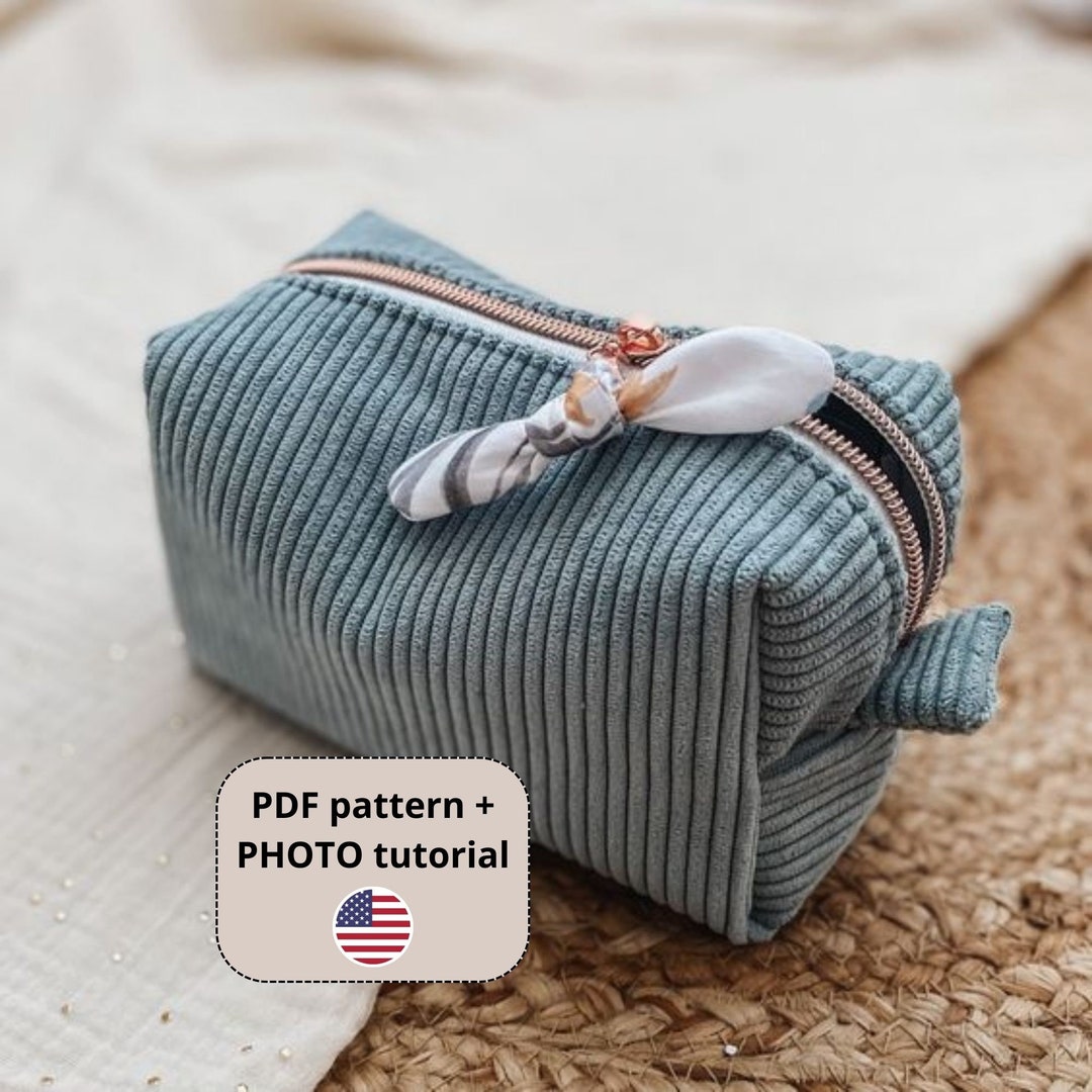 Makeup Bag Sewing Tutorial 3 Sizes Toiletry Bag PDF Photo Tutorial ...