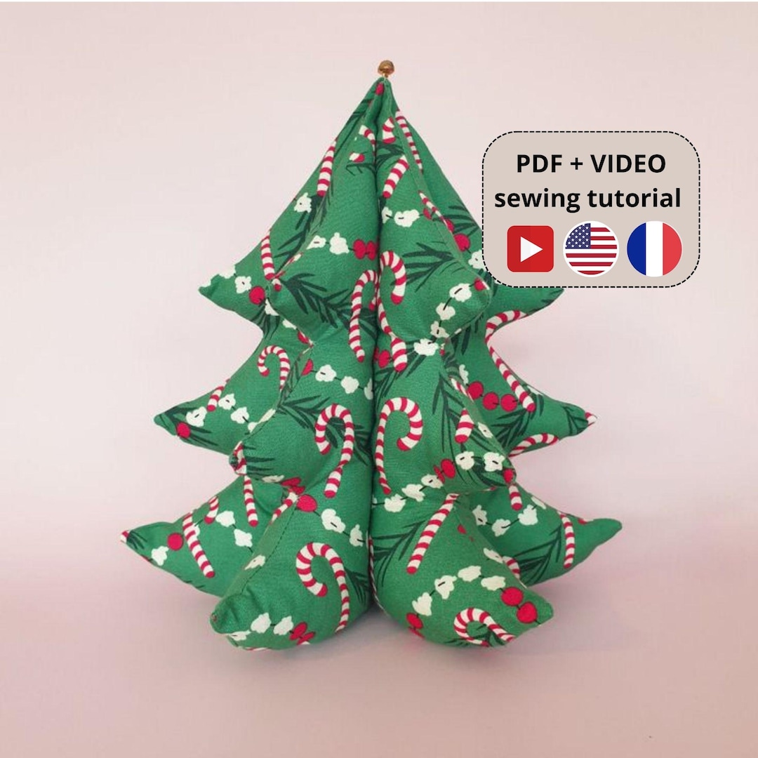 Christmas Tree Sewing Pattern With Photo Tutorial, 3 Sizes, Vintage ...