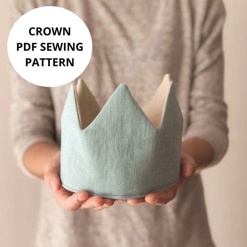 Birthday Crown PDF Pattern, Crown Sewing Pattern, DIY Crown, Pattern ...