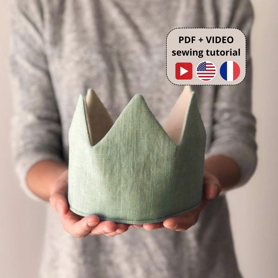 First Birthday Crown PDF Pattern, DIY Crown Sewing Pattern, PDF Pattern ...