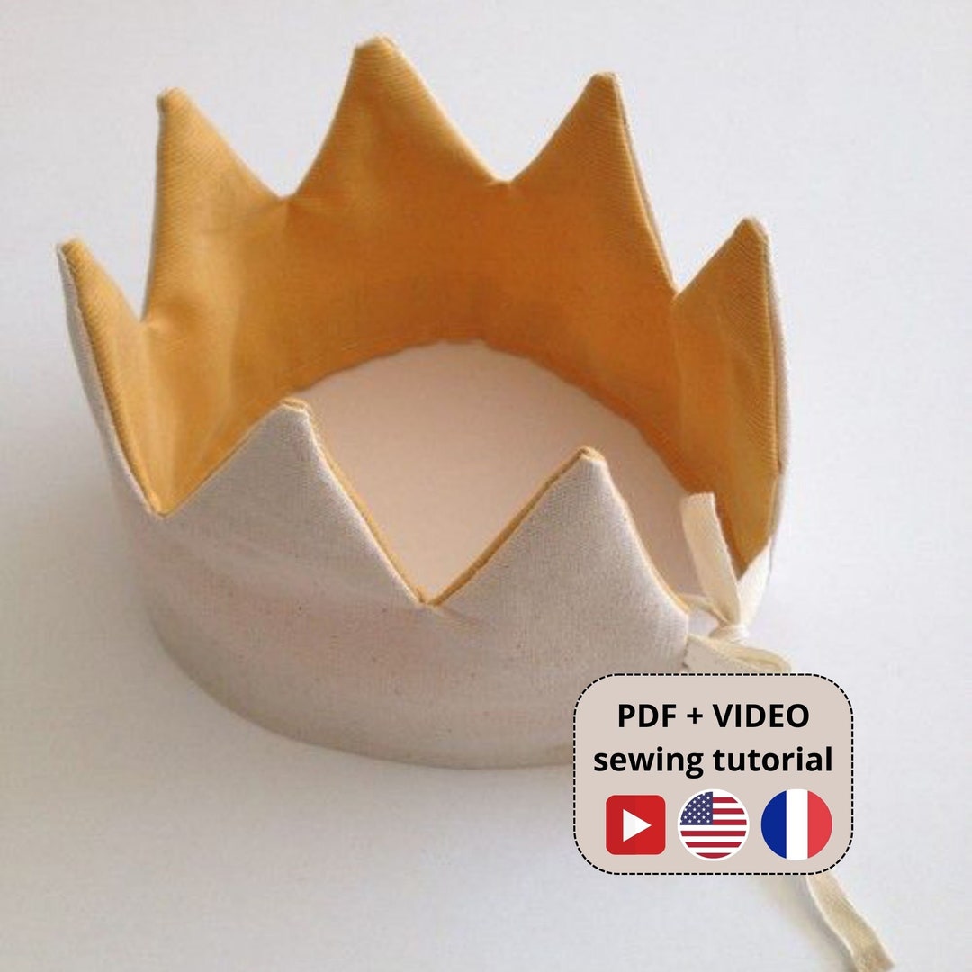 Birthday Crown PDF Pattern, Crown Sewing Pattern, DIY Crown, Pattern ...