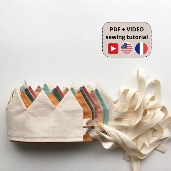 Kids Birthday Crown Sewing Pattern - Etsy