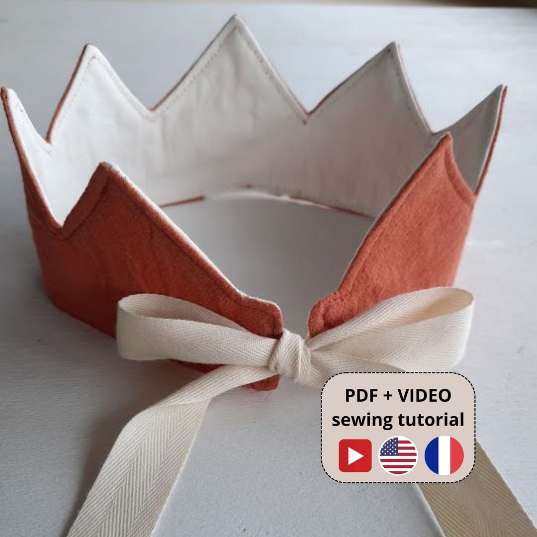 Crown Sewing Pattern PDF, Video Tutorial, Instant Download ...