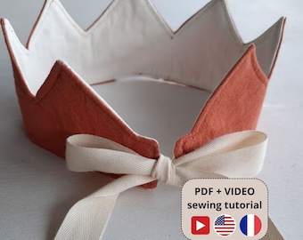 Crown Sewing Pattern PDF, Sewing Guide Included, Easy Level - Etsy