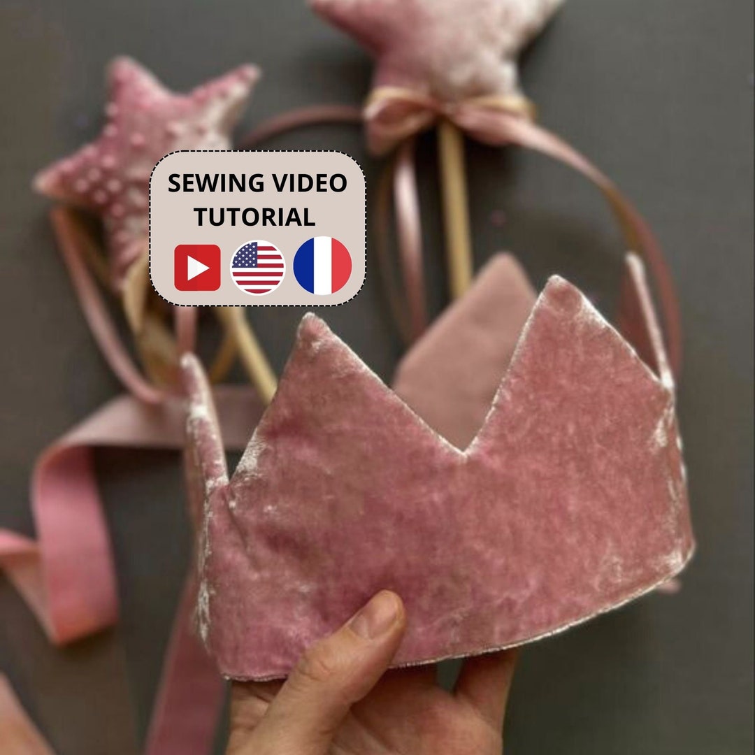 Baby Birthday Crown PDF Pattern, Crown Sewing Pattern, DIY Crown ...