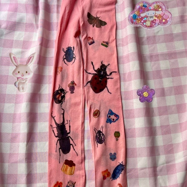 Printed Tights - Etsy