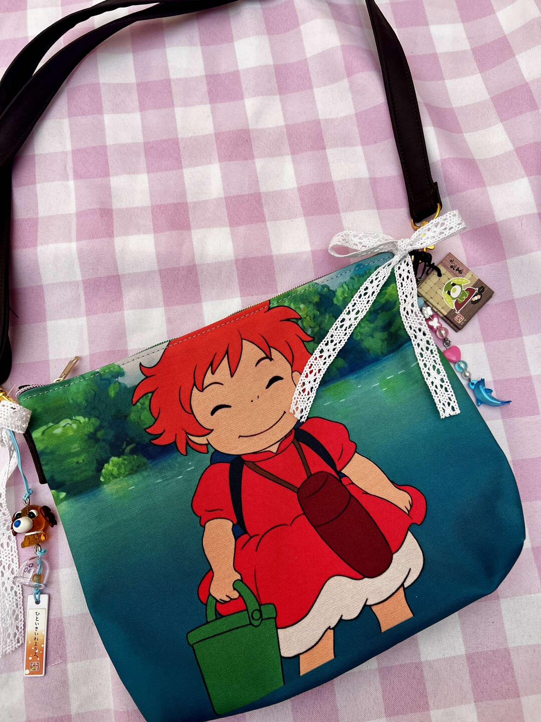 Ponyo Handmade Messenger Bag - Etsy