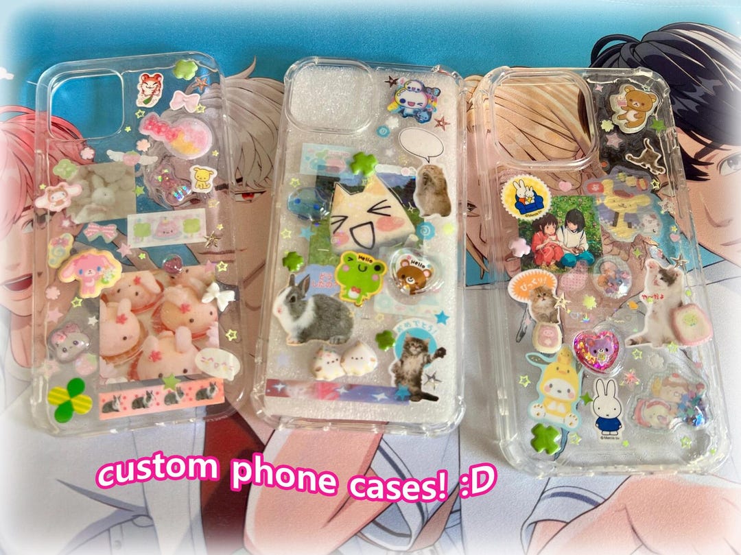 Handmade Customized Phone Case With Stickers - Etsy
