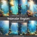 Ocean Theme Background, Under Sea Digital Backdrop, Underwater Overlay ...