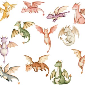 Watercolor Baby Dragon Clipart | Fairy Tale Castle PNG (70 Files) - Etsy