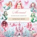 Mermaid Clipart, Ocean Fantasy PNG, Pastel Mermaids, Watercolor Sea ...