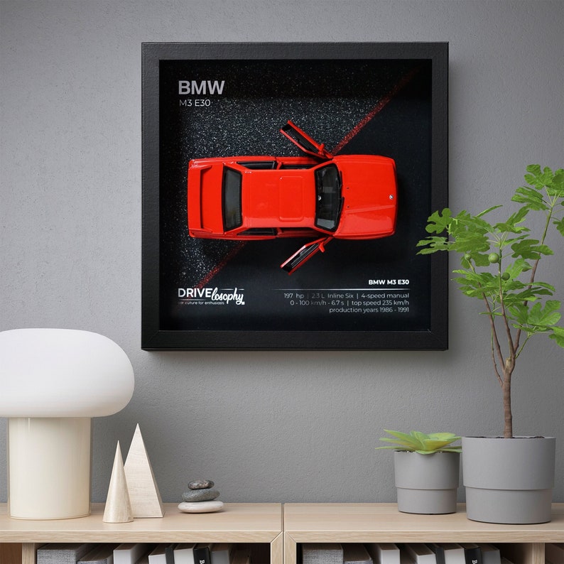 BMW M3 E30 3D Frame the Ideal Gift - Etsy