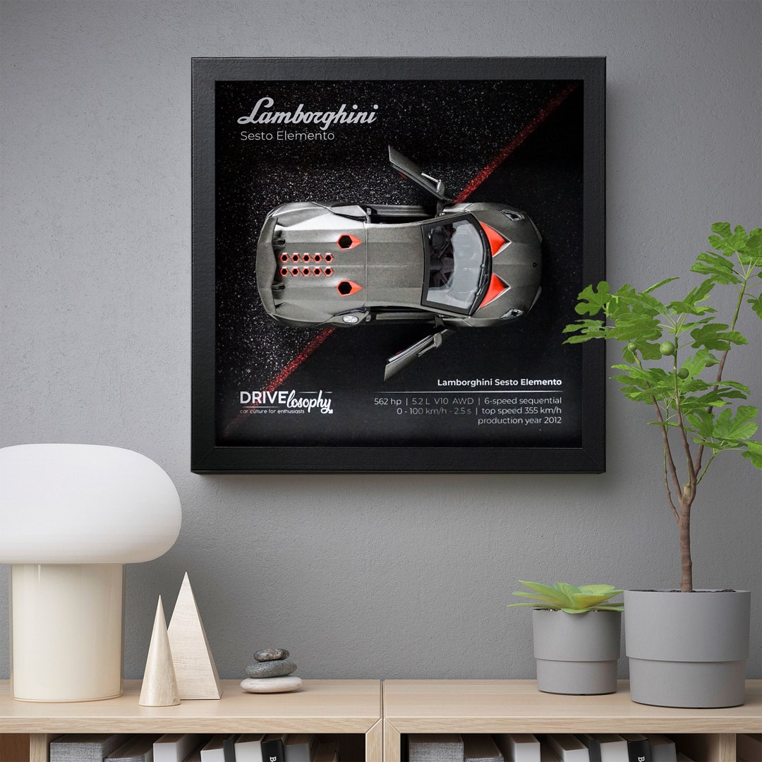 Lamborghini Countach LPI 800-4 3D Frame the Ideal Gift - Etsy