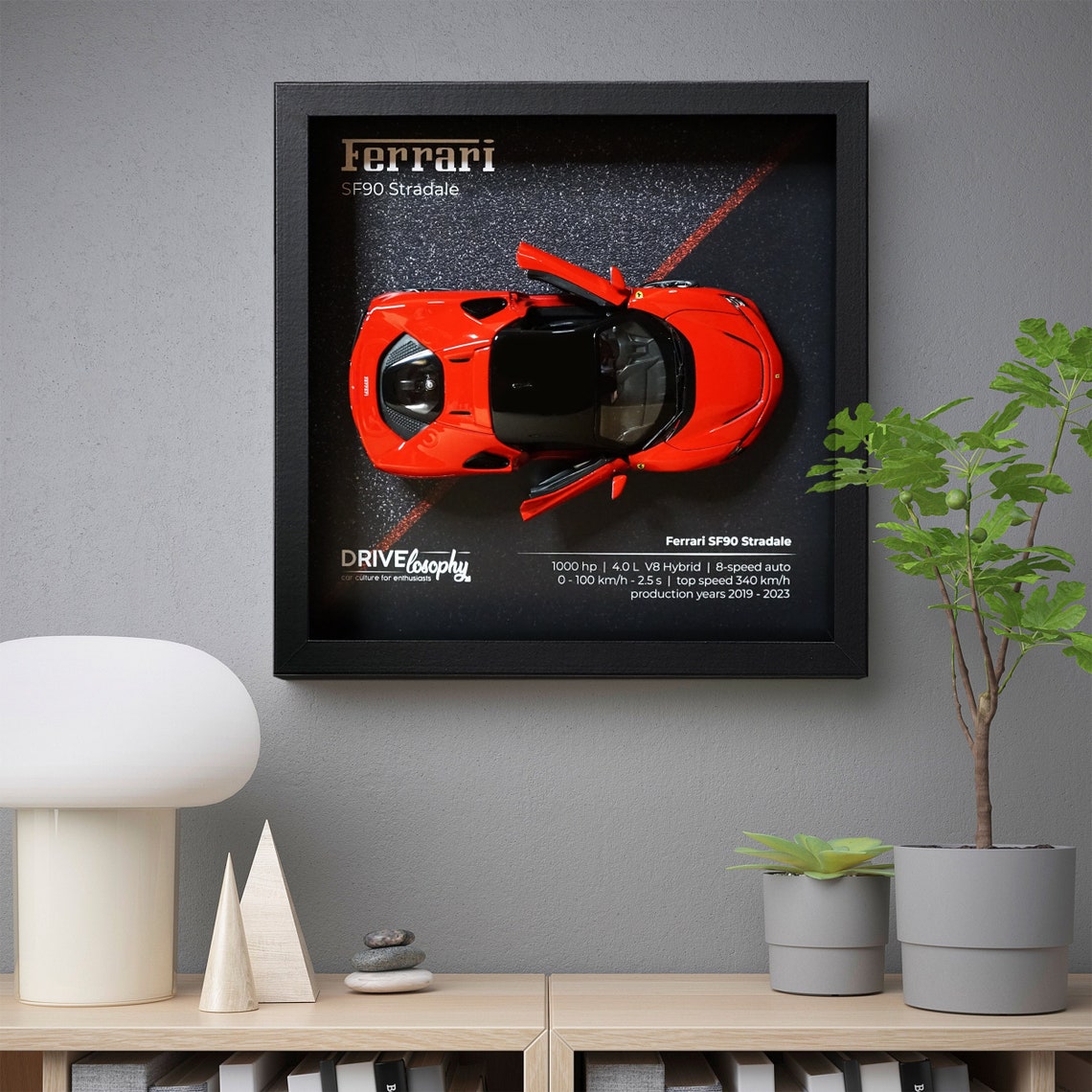 Ferrari SF90 Stradale 3D Frame the Ideal Gift - Etsy