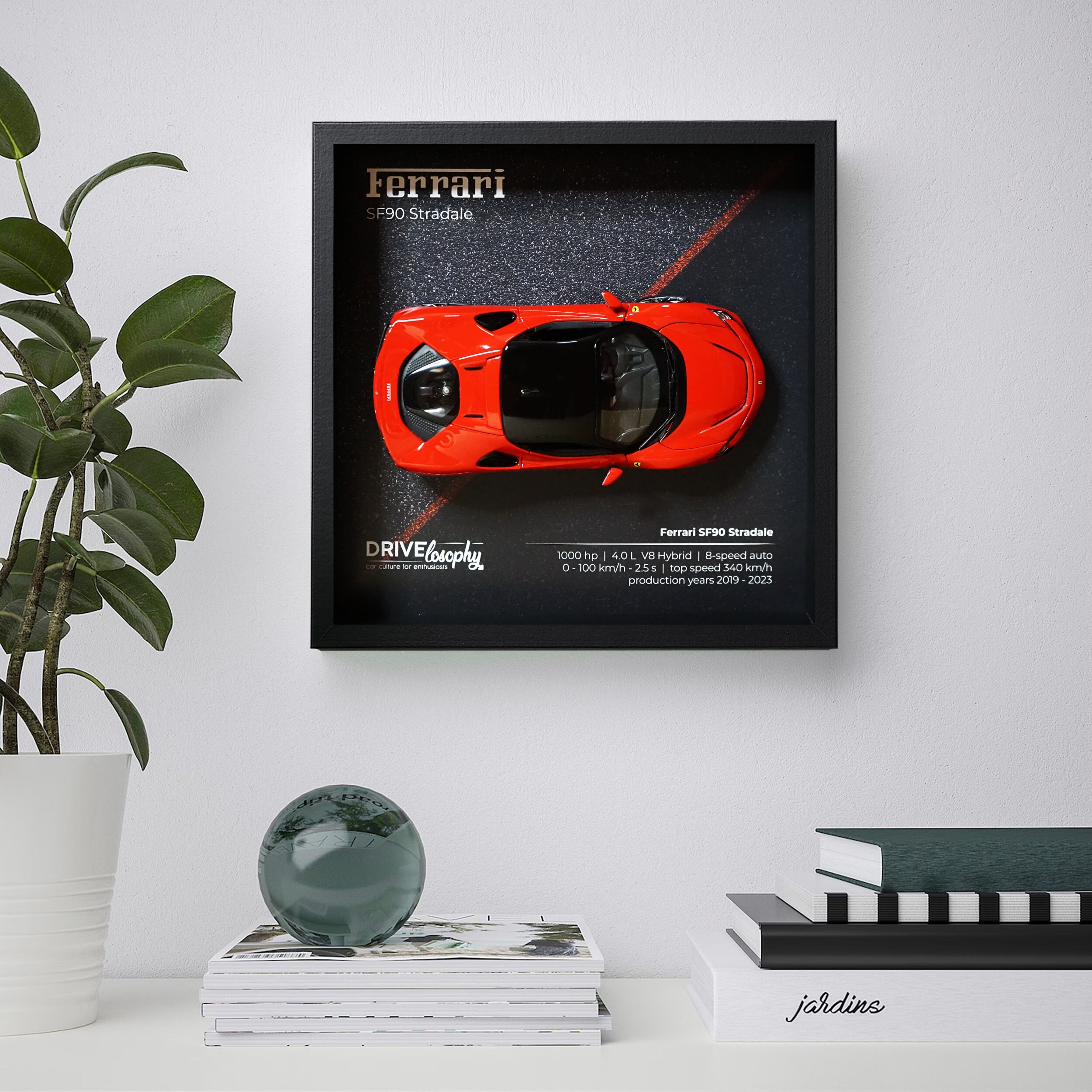 Ferrari SF90 Stradale 3D Frame the Ideal Gift - Etsy
